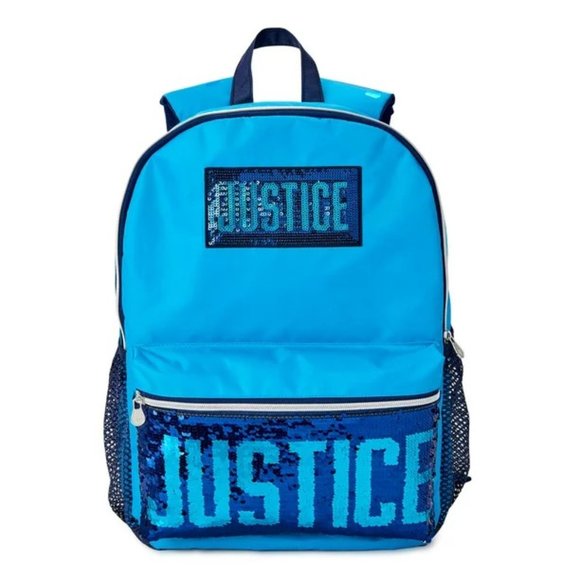Justice | Accessories | Justice Girls 7 Laptop Backpack Sequin Blue ...